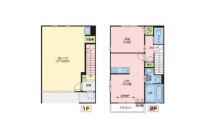 奥行6.1mガレージ+1LDK｜草加駅 徒歩10分の賃貸ガレージハウス